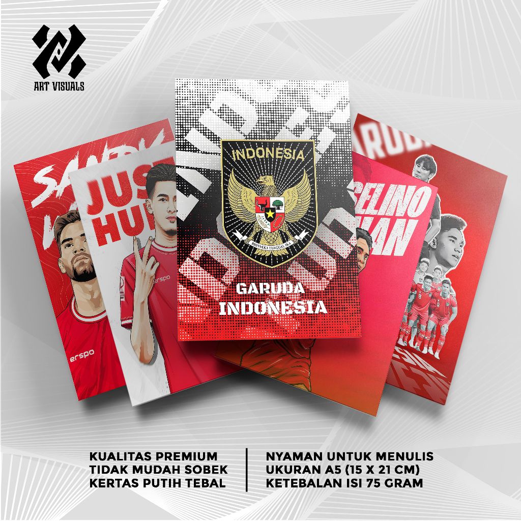Jual Buku Tulis Custom Tema Sepakbola Timnas Indonesia Terlengkap ...