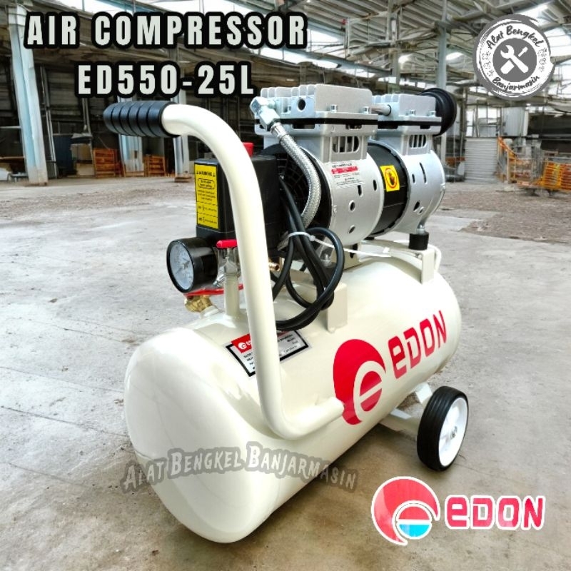 Jual COMPRESSOR "EDON" ED550-25L ||MESIN KOMPRESOR UDARA TANPA OLI 25 ...