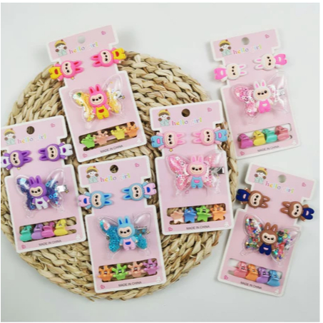 Jual Jz - Jepit Rambut Anak Labubu Lucu Fashion - Set Lengkap | Shopee ...