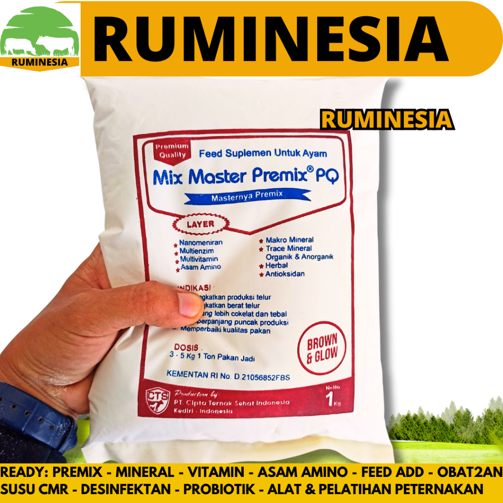 Jual Premix Ayam Petelur MIX MASTER PREMIX LAYER 1 KG - Suplemen Pakan ...