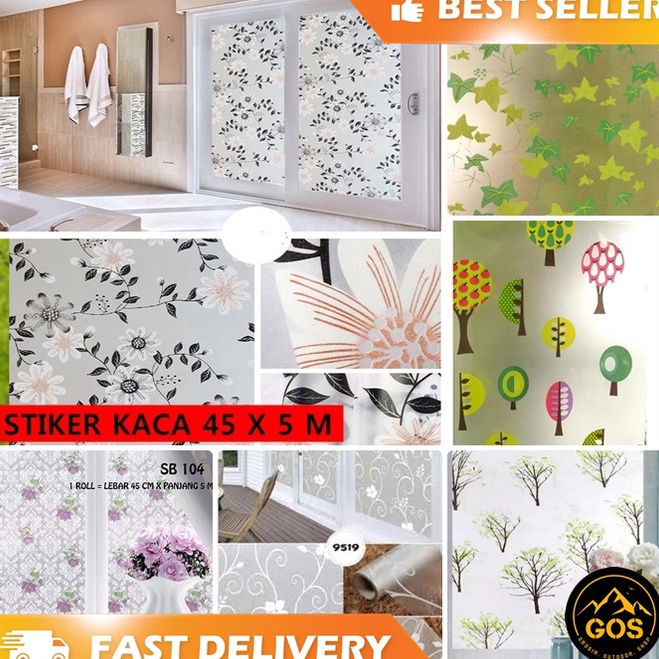 Jual 5 METER STICKER KACA JENDELA MOTIF SUNBLAST 45 CM X 5 METER STIKER ...