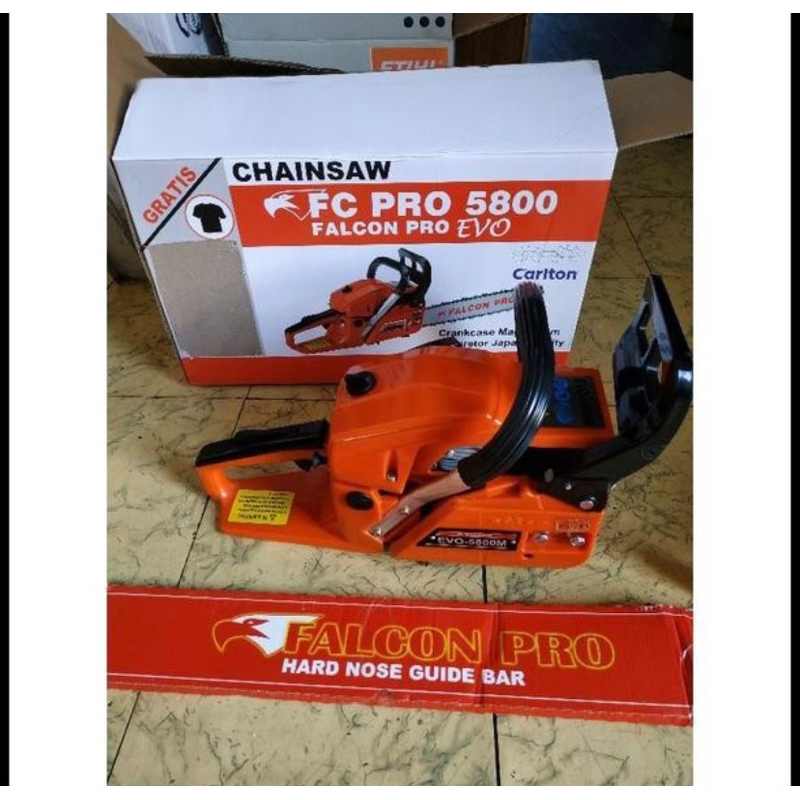 Jual Chainsaw Falcon Pro 5800 bar 22 inch | Shopee Indonesia