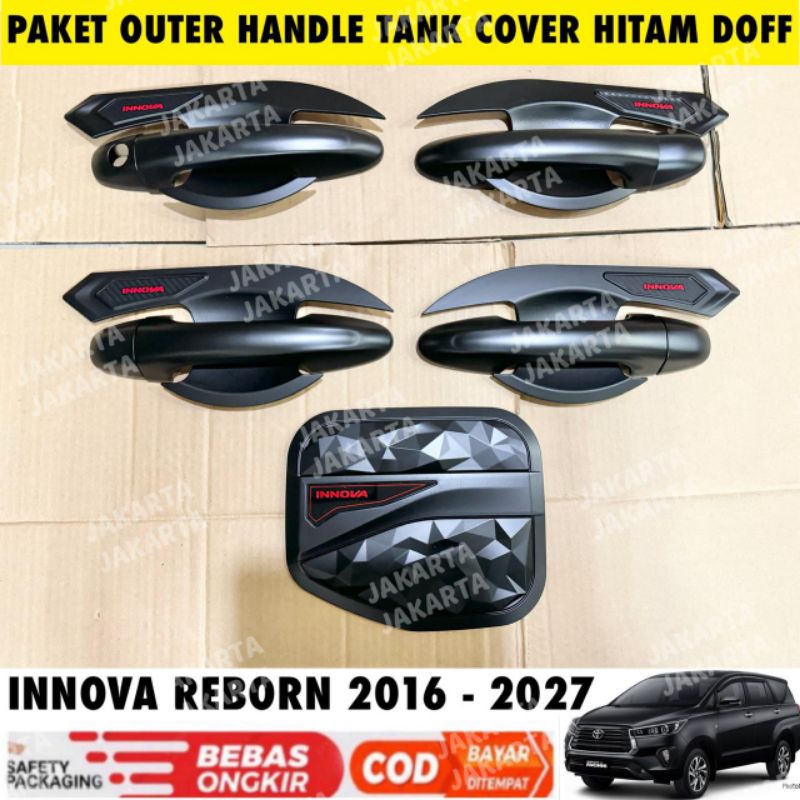 Jual Paket Outer Handle Tank Cover All New Innova Reborn 2016 2024 2025 2026 2027 Hitam Doff ...