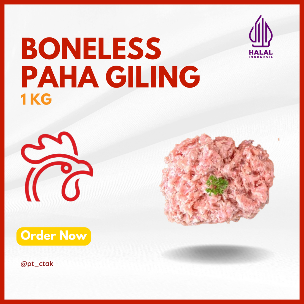 Jual Daging Ayam Fillet Boneless Paha Giling TANPA KULIT (Halus & Kasar ...