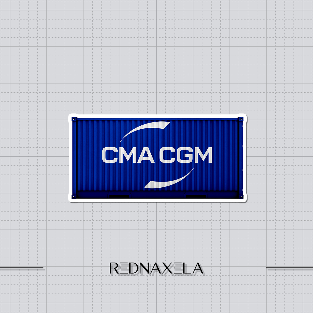 Jual Stiker Vinyl CMA CGM Shipping Container Stiker Koper Outdoor ...