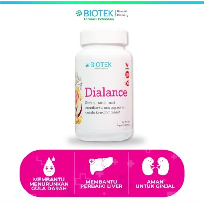 Jual BIOTEK FARMASI - OBAT DIALANCE ISI 60 KAPSUL ORIGINAL OBAT PENURUN ...