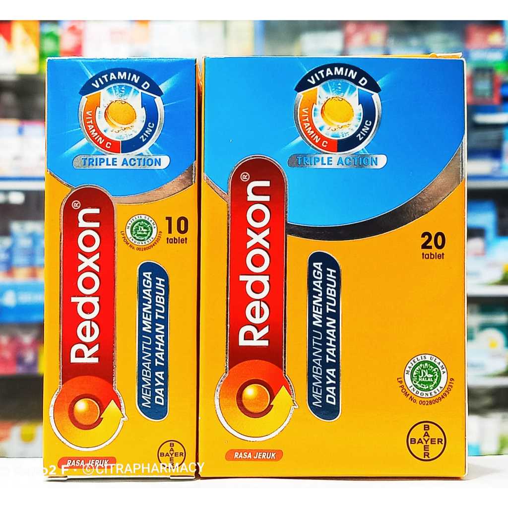 Jual Redoxon Triple Action 𝐄𝐟𝐟𝐞𝐫𝐯𝐞𝐬𝐜𝐞𝐧𝐭 𝐈𝐒𝐈 𝟏𝟎 & 𝟐𝟎 𝐓𝐀𝐁𝐋𝐄𝐓 - Menjaga ...