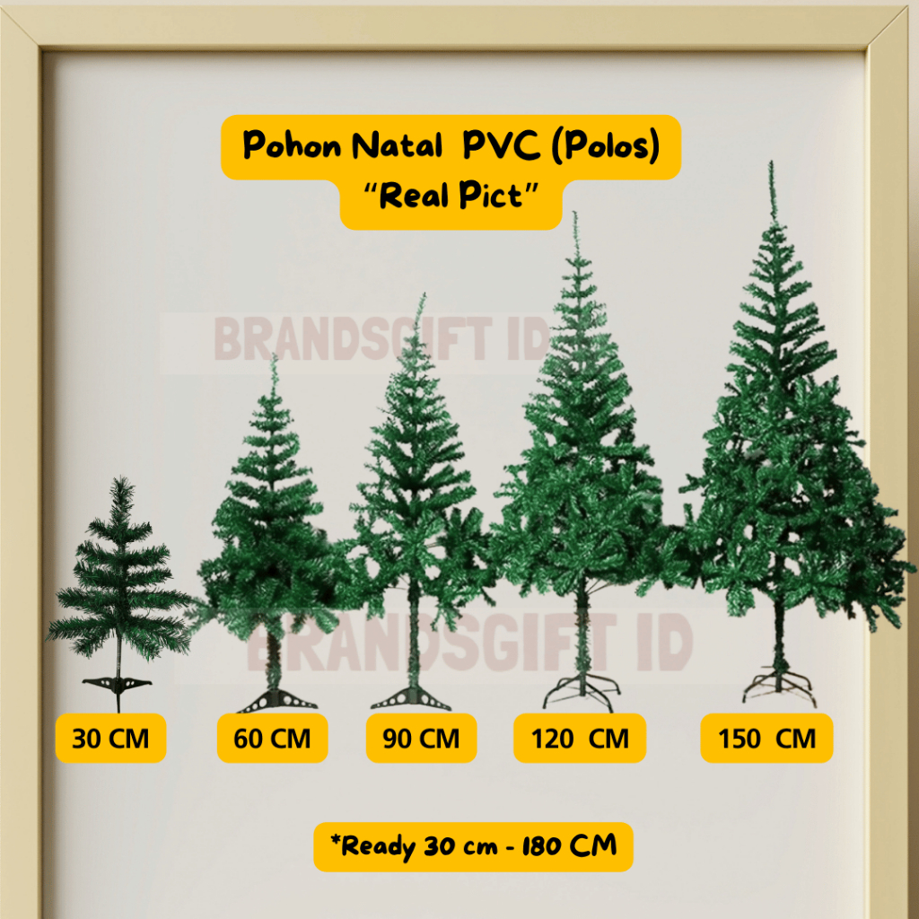 Jual Terbaru Portable Pohon Natal PVC Ukuran 30 Cm - 90 Cm / Christmas ...