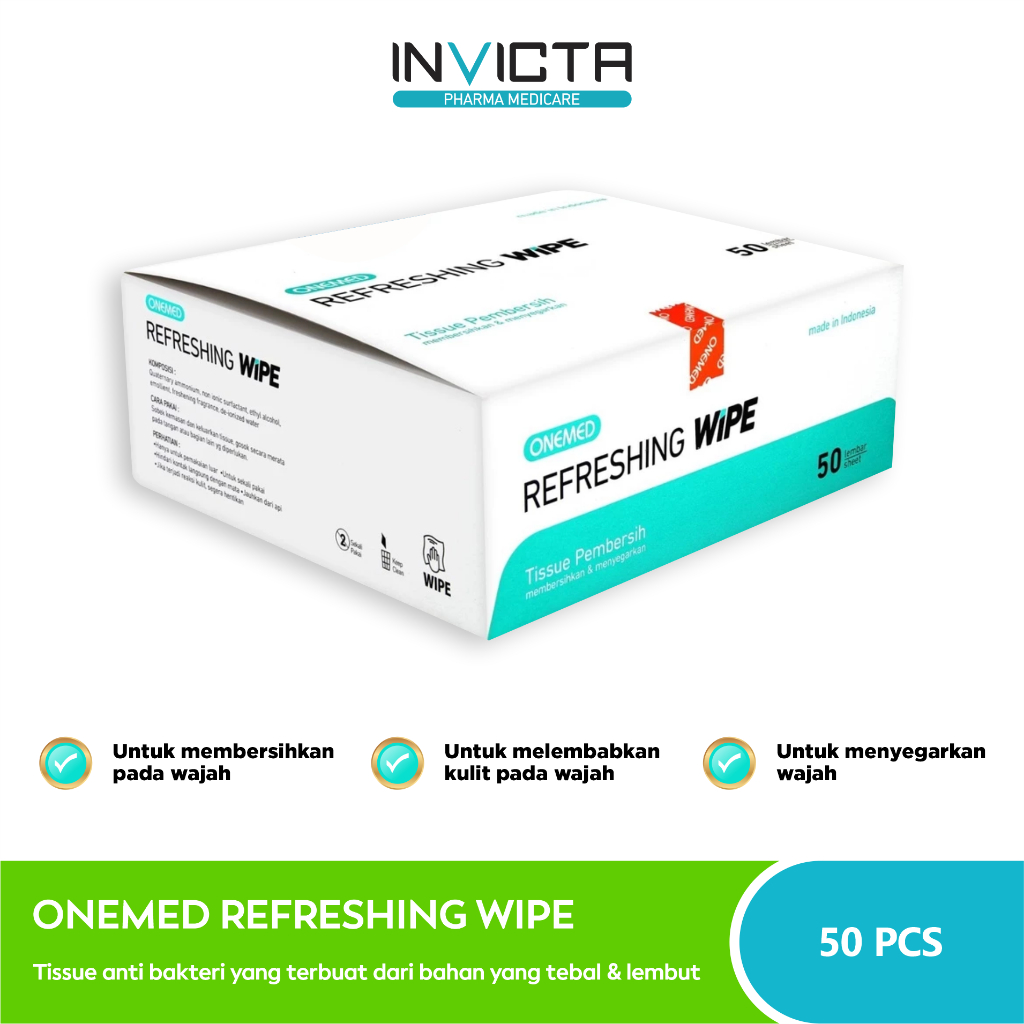 Jual Onemed Refreshing Wipe - Isi 50 Pcs | Shopee Indonesia