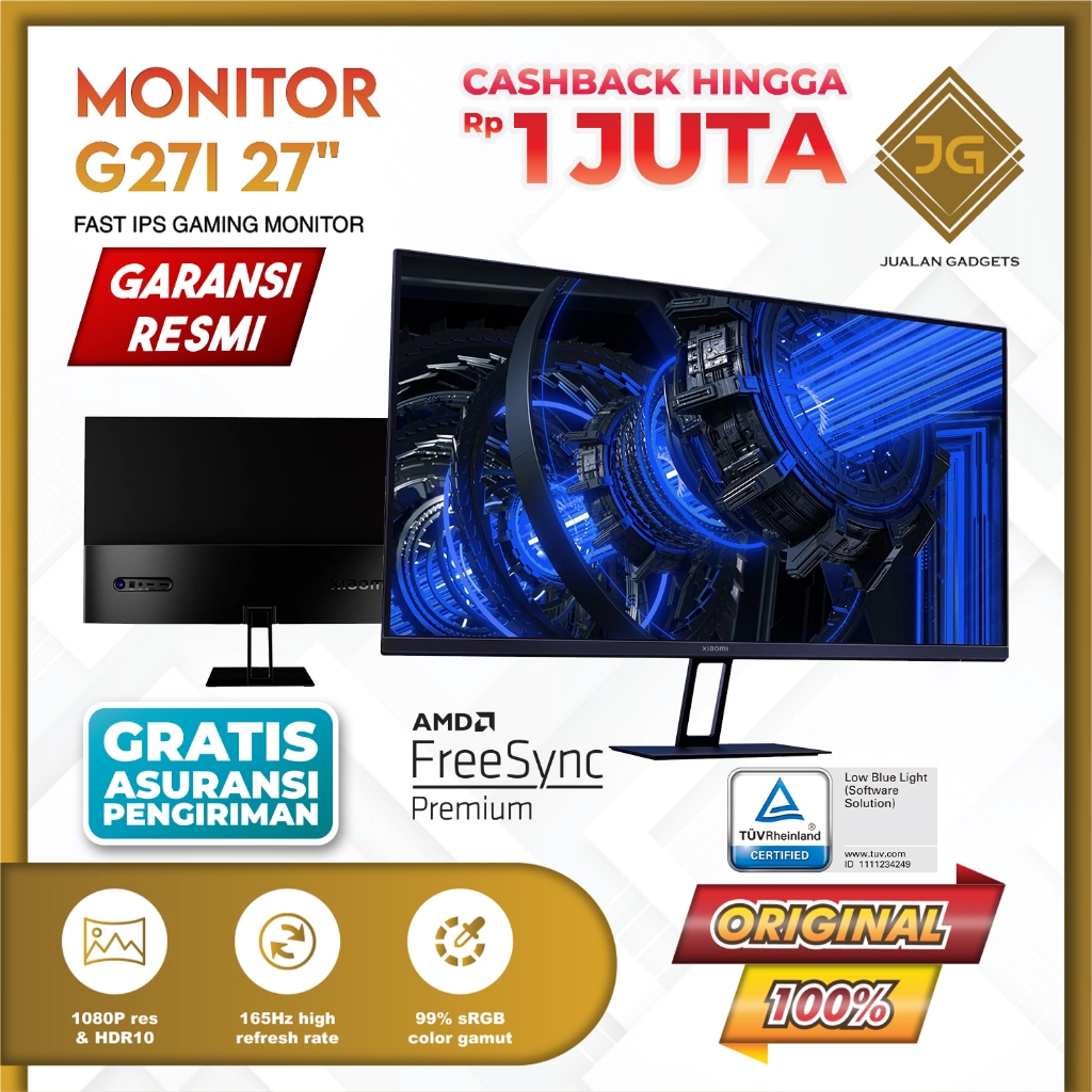 Jual (+Packing Kayu) Mi Gaming Monitor G27i 27 Inch 1080P 165Hz Monitor ...