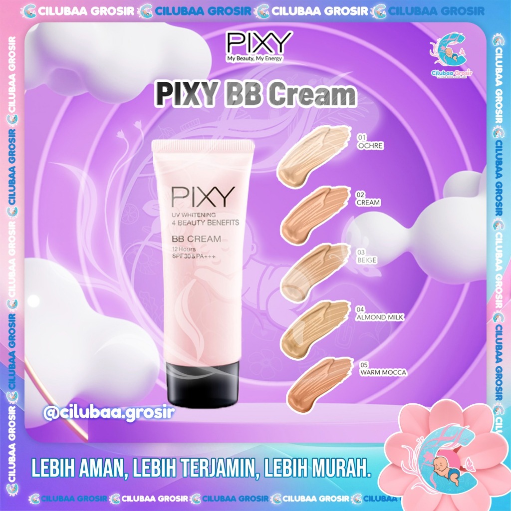 Jual PIXY BB Cream Spf 30 & PA +++ UV Whitening 4 Beauty Benefits || Foundation 30 ml | Shopee ...