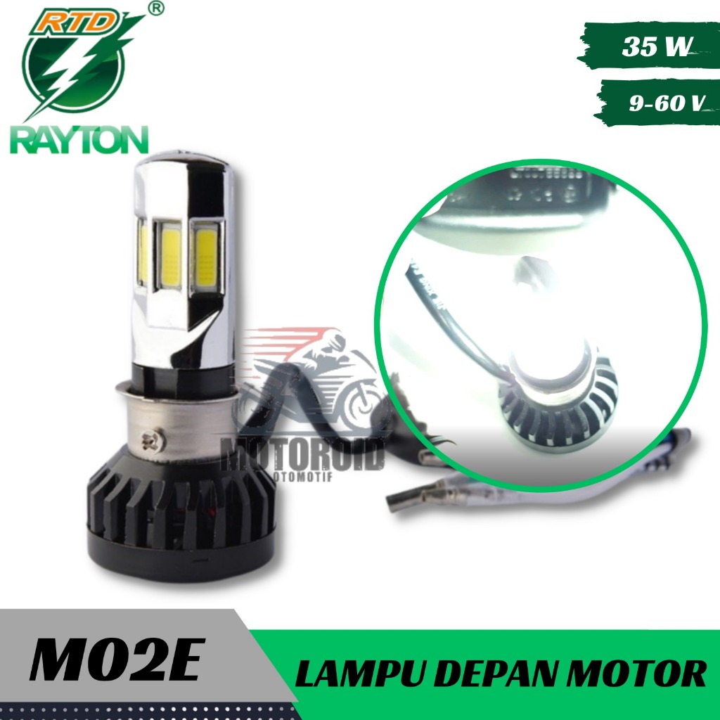 Jual RAYTON Lampu Motor Led M02E 6 Sisi Headlamp 6 Mata Universal ...
