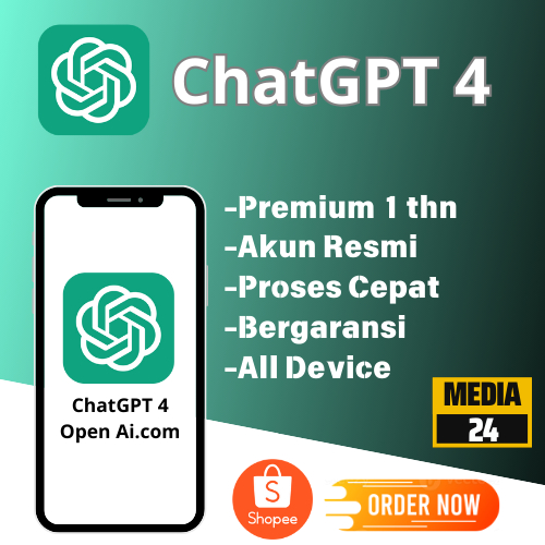Jual ChatGPT 4 Plus PREMIUM/PRO 1 TAHUN BISA UNTUK SEMUA PERANGKAT GARANSI FULL | Shopee Indonesia