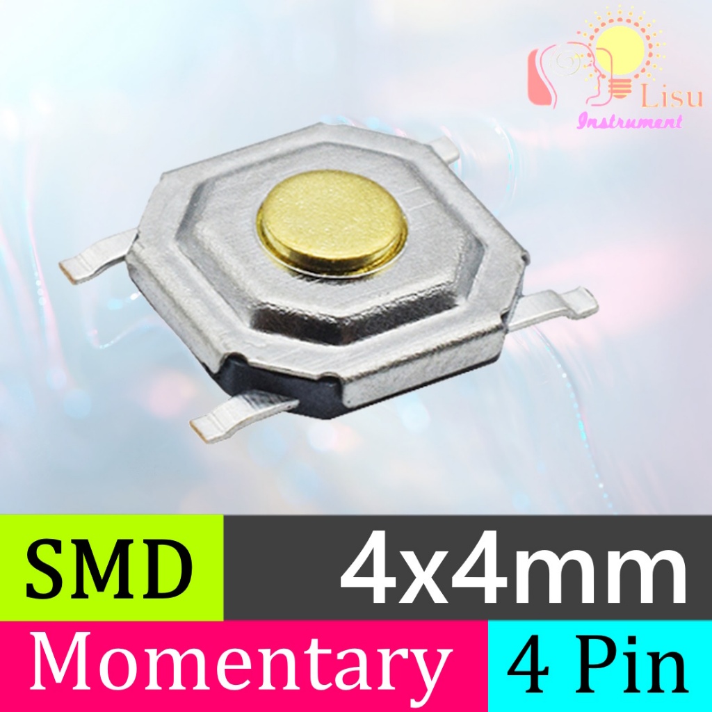 Jual Switch Tactile Push Button SMD SMT Switch 4x4mm 4*4mm Momentary ...