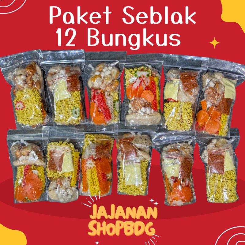 Jual Seblak Instan Paket 12 Bungkus / paket 12 bungkus seblak instan ...