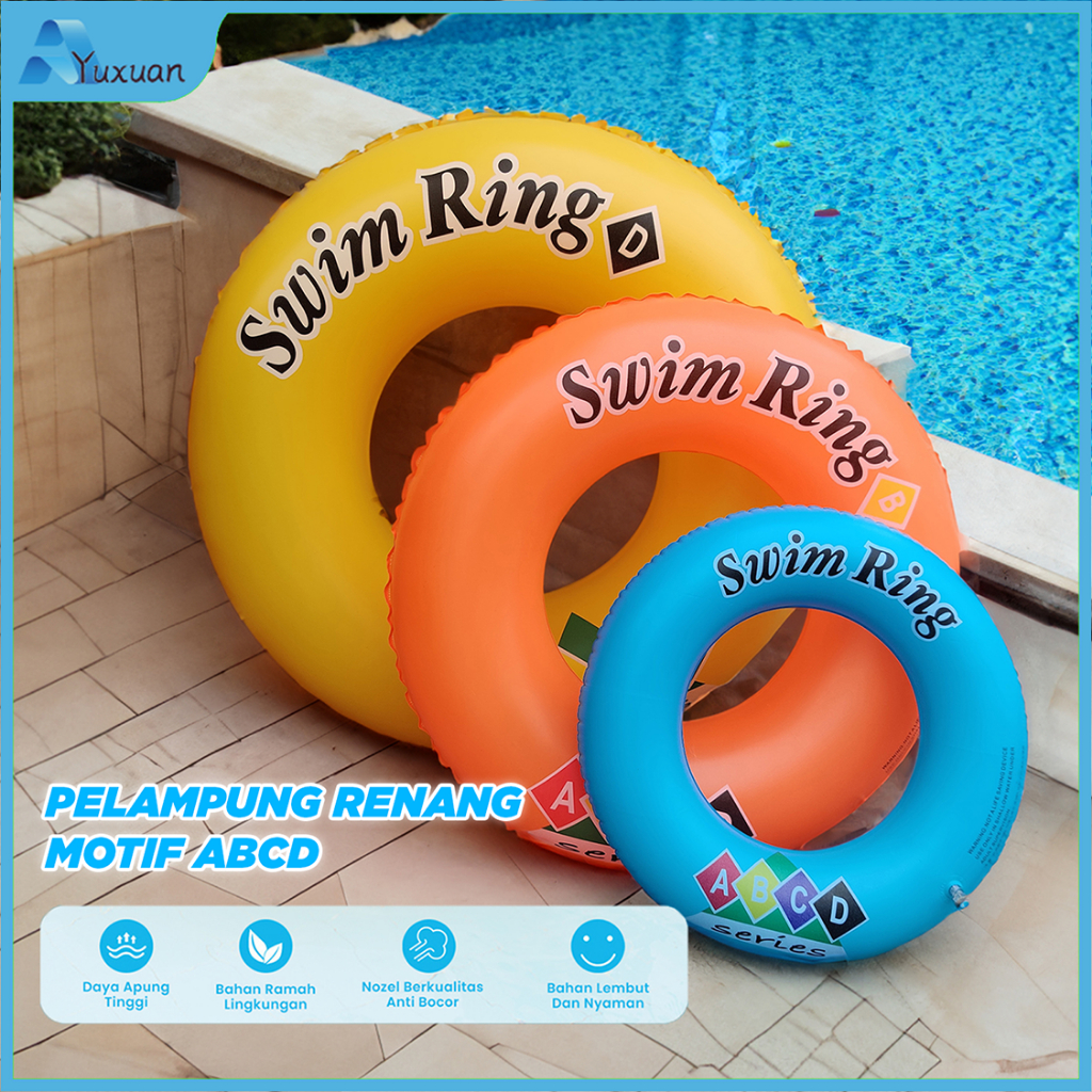 Jual Yuxuan - Pelampung renang anak & remaja motif huruf abcd - Ban ...
