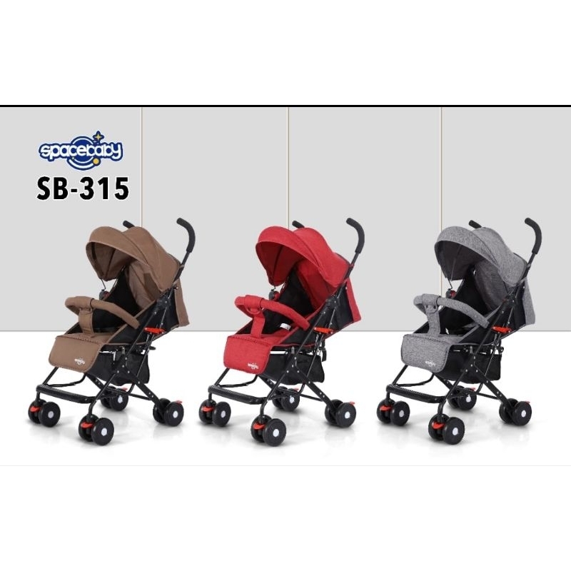 Jual (FREE PACKING) Dorongan bayi Stroller SpaceBaby Space Baby SB 315 ...