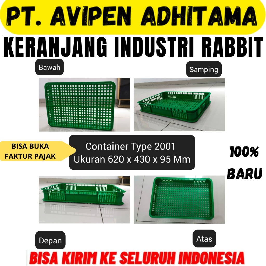 Jual Box Container Plastik Type 2001 Keranjang Plastik Rabbit Serbaguna ...