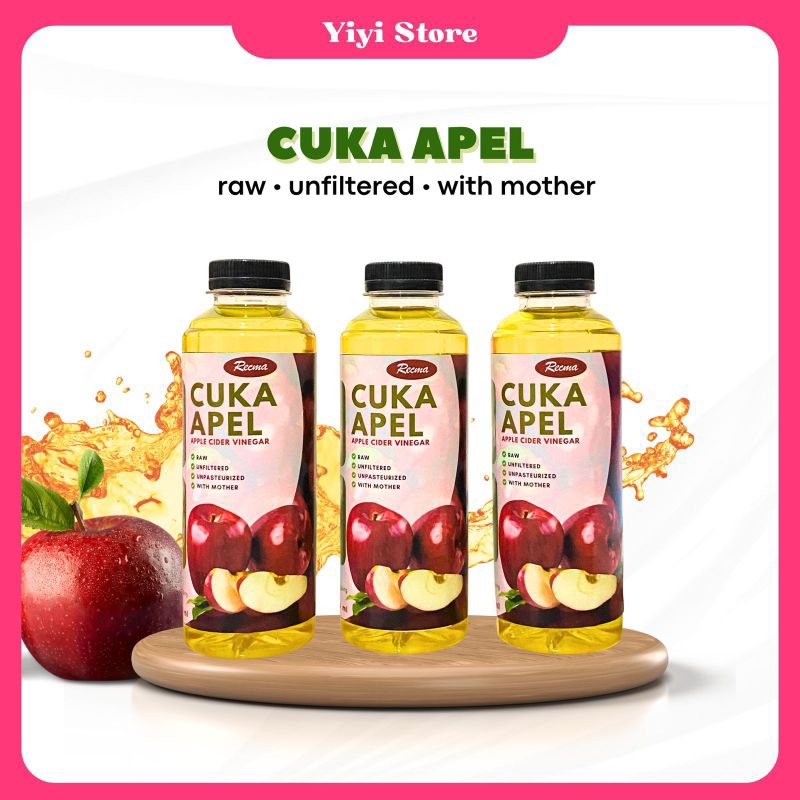 Jual Cuka apel Original with mother 250 ml | Shopee Indonesia