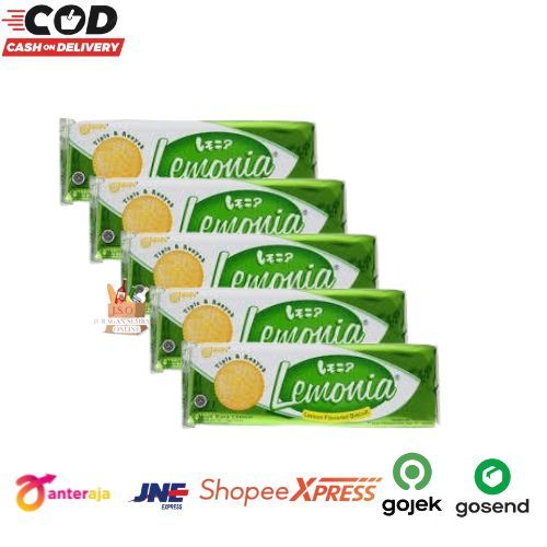 Jual [ JSO ] Lemonia Biskuit Lemon Flavored Biscuit Renceng isi 10 x ...