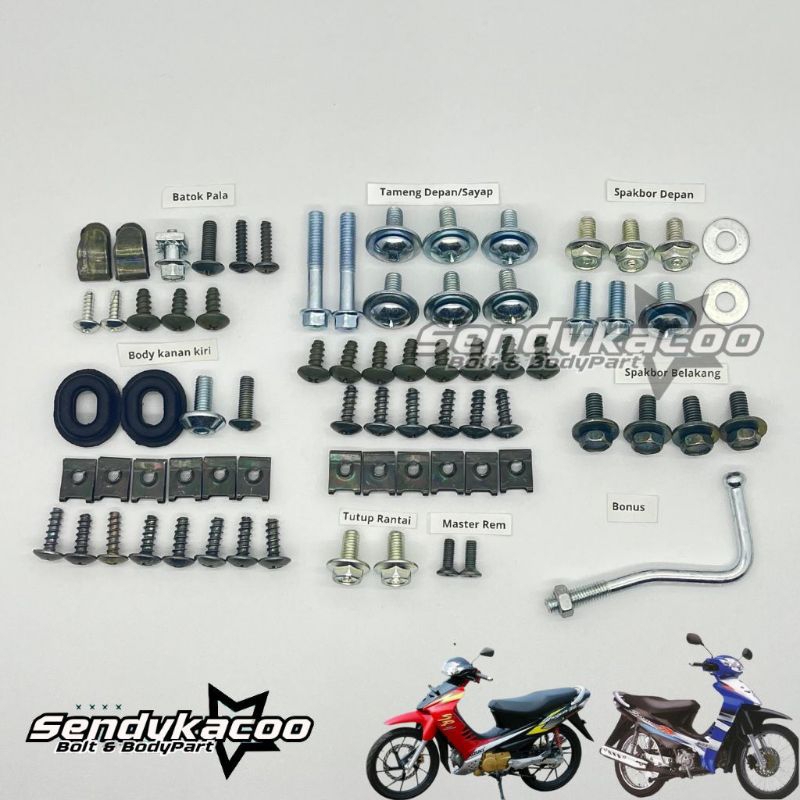 Jual baut full body Shogun sp 125 / baut lengkap full body Shogun sp ...