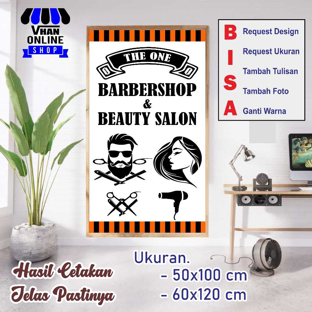Jual Spanduk Banner Custom Untuk Salon dan Pangkas Rambut Keren ...