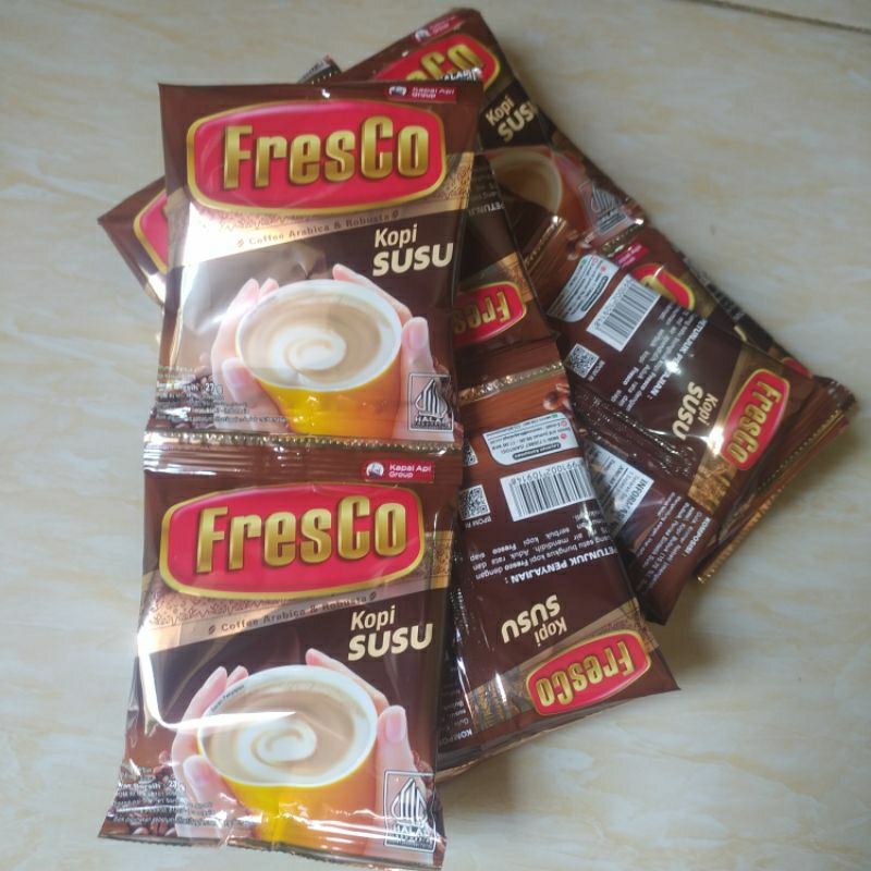 Jual Fresco kopi susu 27g, isi12 | Shopee Indonesia