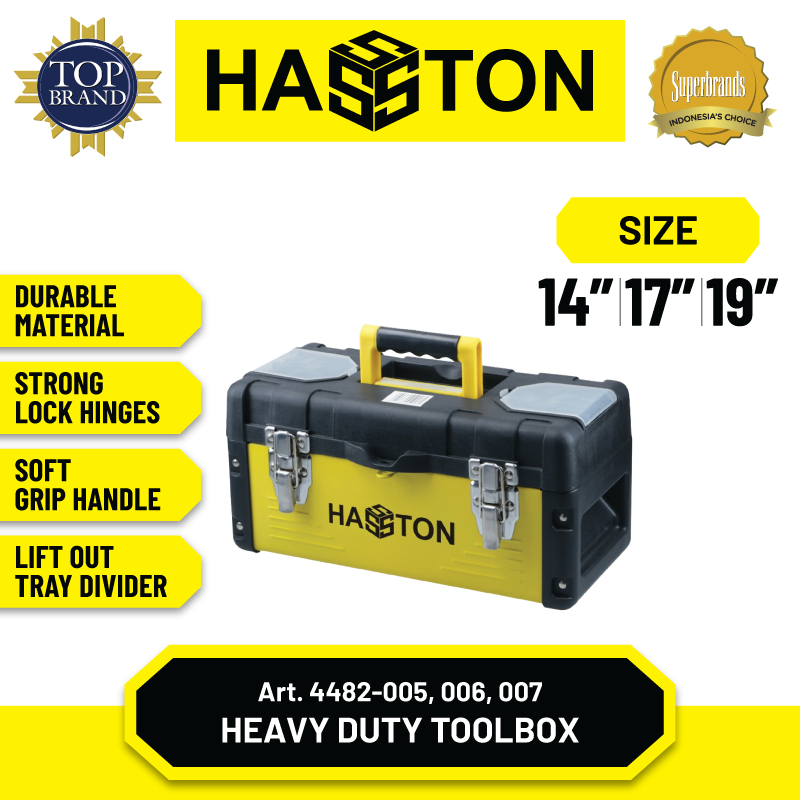 Jual Hasston Tool Box Plat Besi-Plastik / Kotak Perkakas / Tool Box ...