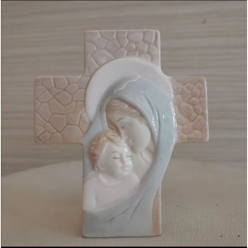 Jual Salib Duduk Keramik, Salib Maria Yesus | Shopee Indonesia