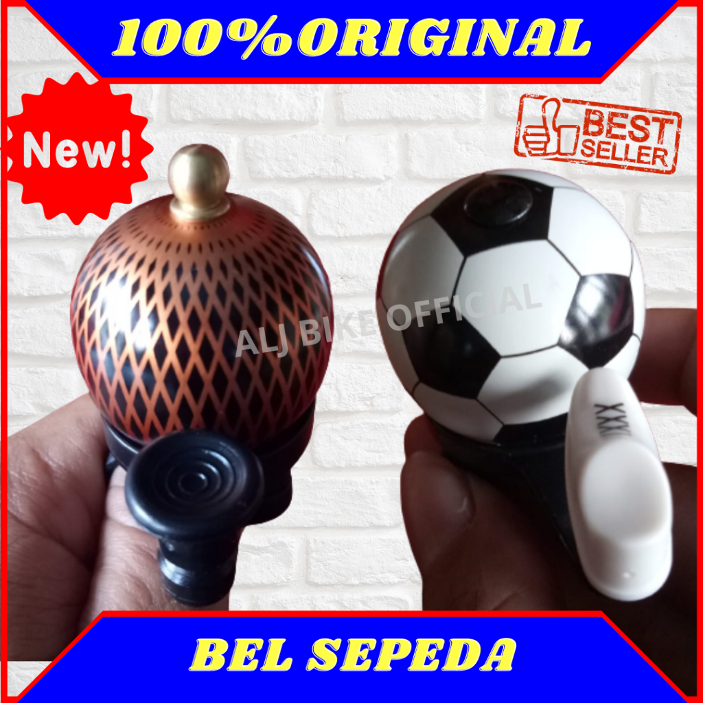 Jual BEL LONCENG SEPEDA KRING KRING KUBA DAN MOTIF BOLA | Shopee Indonesia