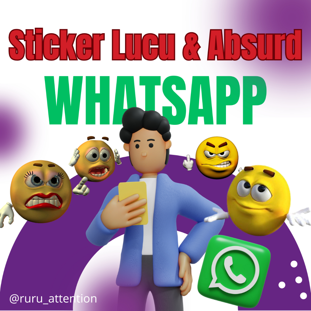 Jual STIKER WHATSAPP ABSURD Indonesia - High Quality | Shopee Indonesia