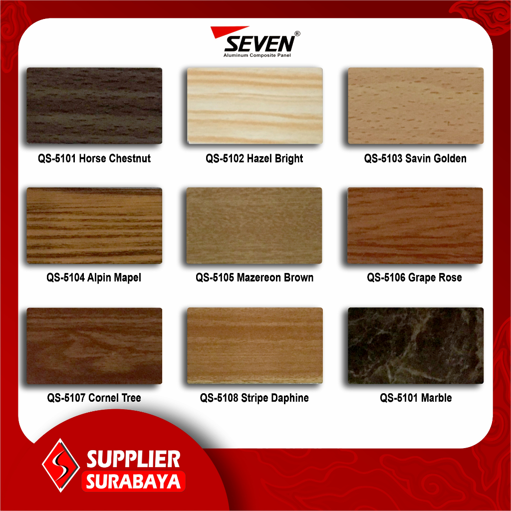 Jual Aluminium Composite Panel ACP Seven PE (INTERIOR) 0.3 Tebal 4 mm ...