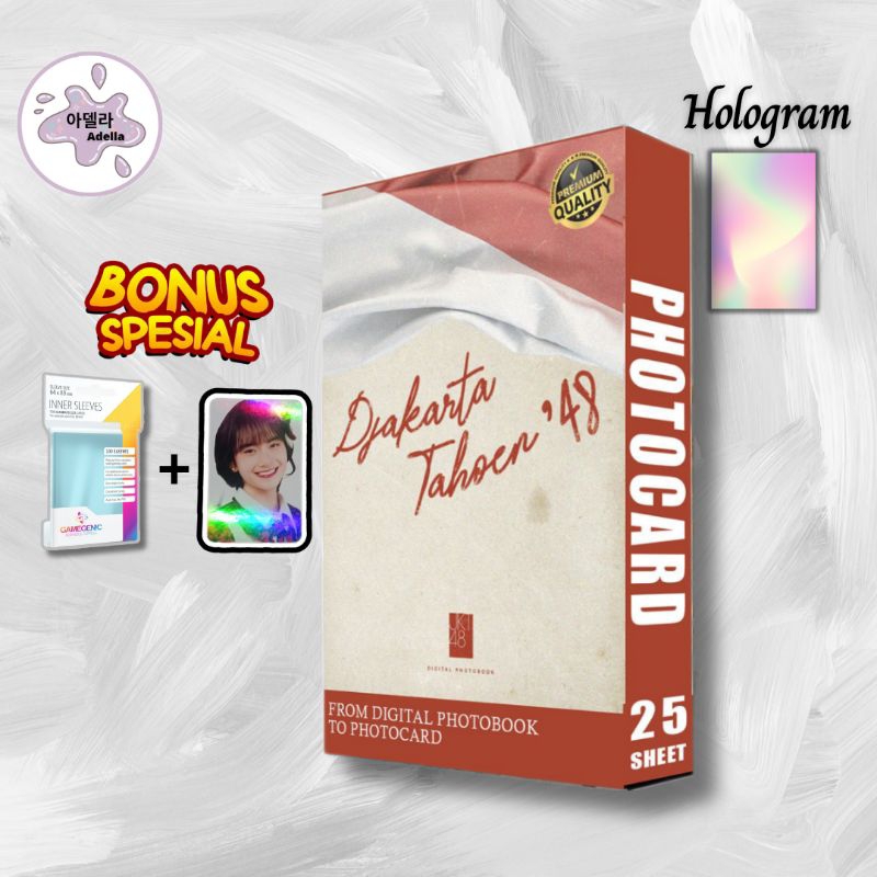 Jual Photocard Hologram Jkt48 Djakarta Tahoen 48 - 2 Sisi - 1 Pack isi 25Pcs | Shopee Indonesia