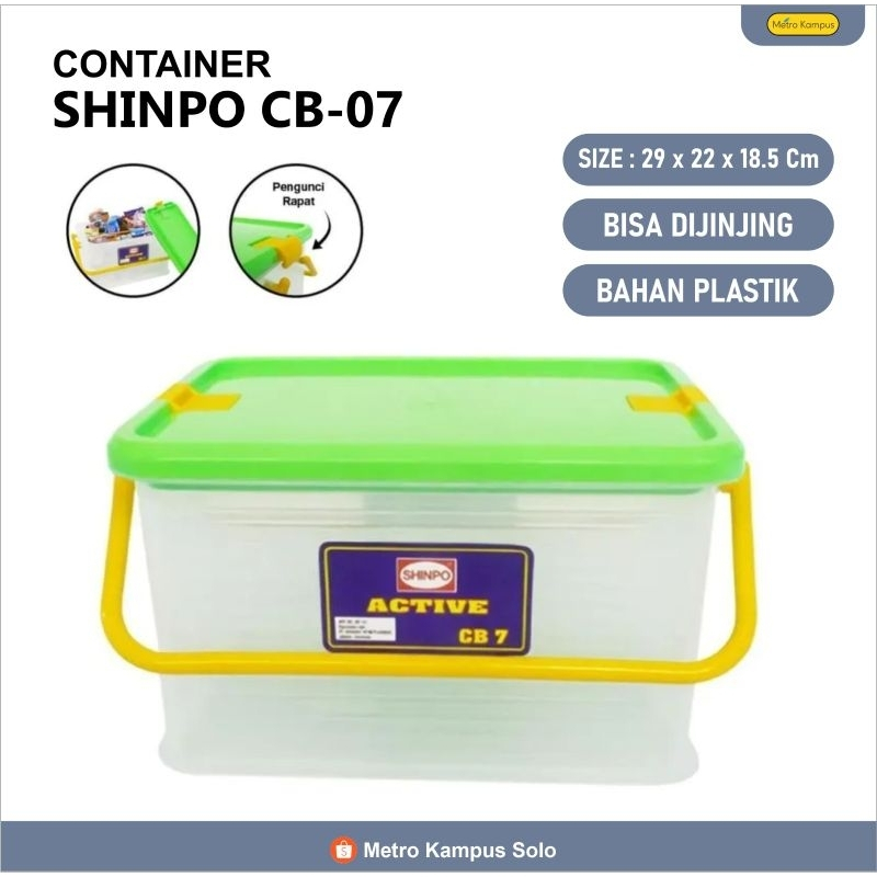 Jual Box Container Mini Shinpo CB07 | Container Box Tempat Penyimpanan Serbaguna 7Liter | Shopee ...
