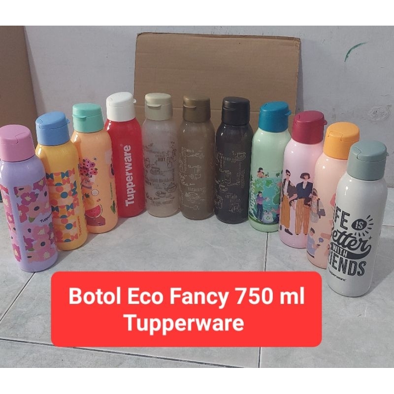 Jual Botol Eco Fancy 750 ml Tupperware ( FREE Bubble Warp ) | Shopee ...