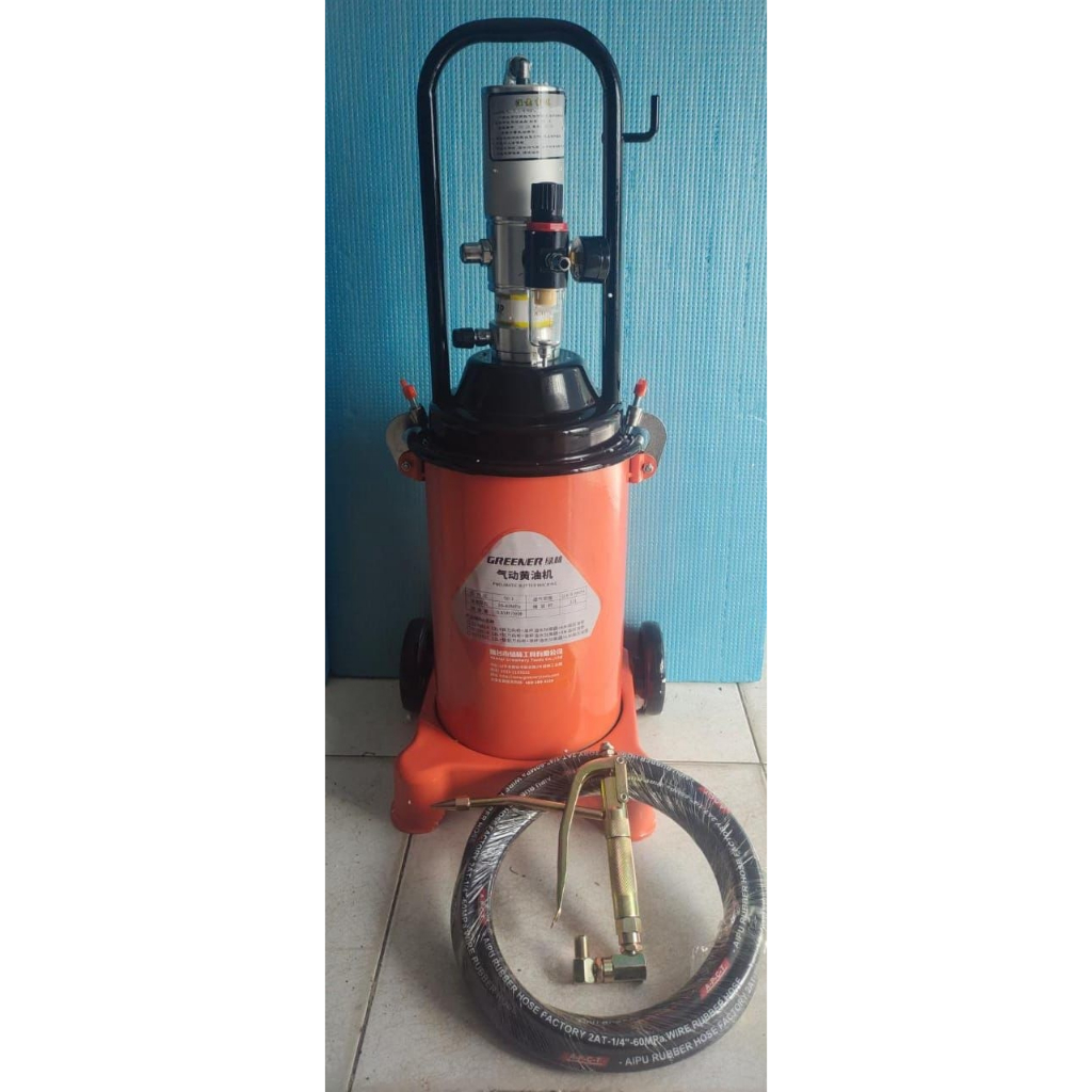 Jual Pneumatic Grease Pump / Pompa Pneumatic A8 GREENER 12L | Shopee ...