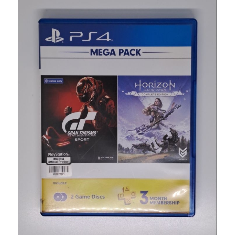 Jual BD PS4 Kaset PS4 MEGA PACK GRAN TURISMO SPORT & HORIZON ZERO DAWN ...