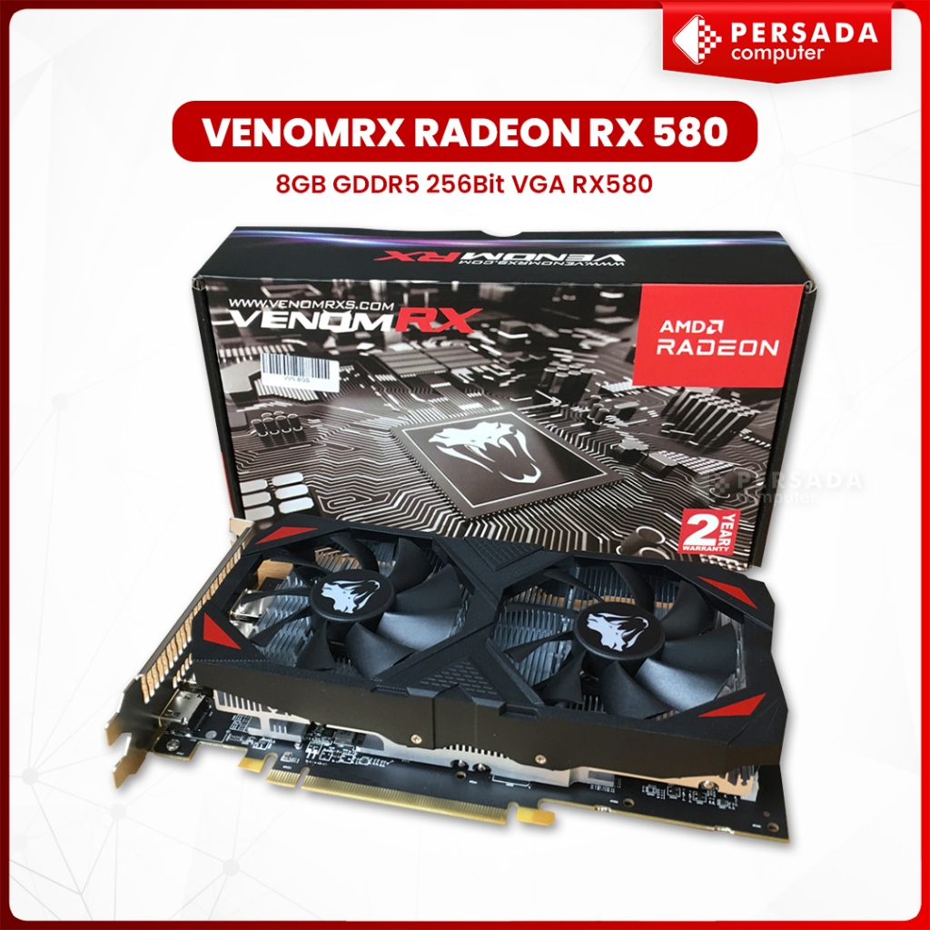 Jual VGA VenomRX Radeon RX 580 8GB GDDR5 256Bit VGA RX580 | Shopee ...