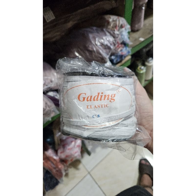 Jual Tali karet elastis merk Mahkota atau Gading c3 c4 c6 c8 3mm 4mm ...