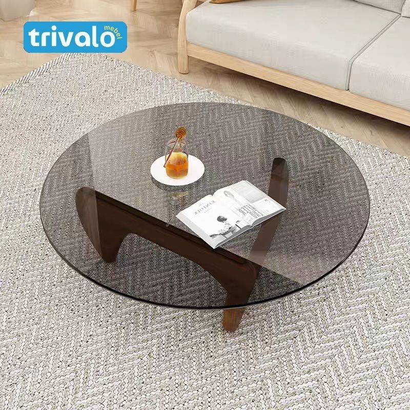 Jual Meja Coffe Kaca Bulat Minimalis | Shopee Indonesia