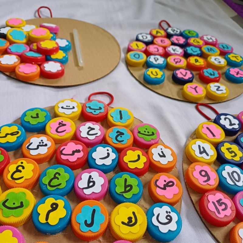 Jual prakarya hiasan dinding huruf hijaiyah,huruf alfabet dan angka ...