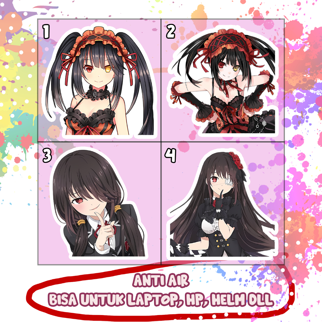 Jual Stiker Kurumi Tokisaki Date a live, Sticker Lucu Murah | Shopee ...