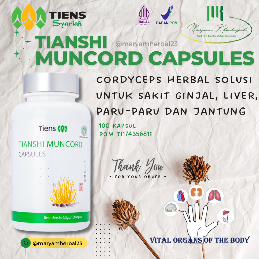 Jual Tiens Muncord - Cordyceps Jamur Berkualitas untuk Kesehatan ...