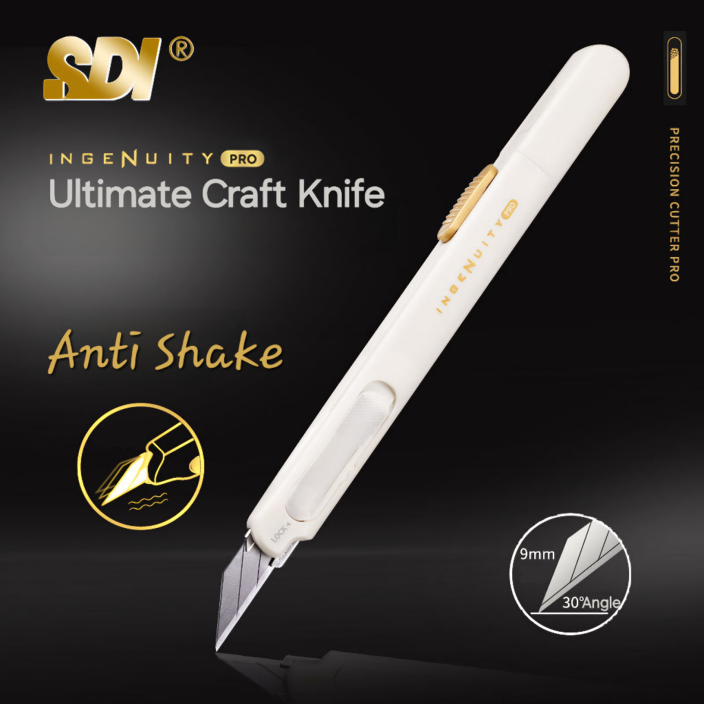 Jual SDI ingenuity PRO anti shake cutter knife black blade 30º | Shopee Indonesia