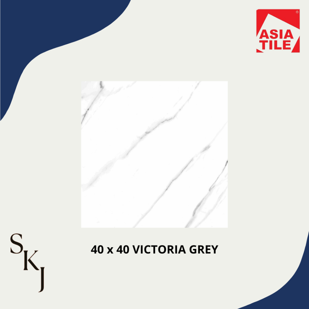 Jual Keramik Asia Tile VICTORIA GREY 40x40 cm Kw 1 | Shopee Indonesia