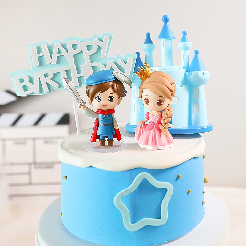 Jual Dekorasi Hiasan Kue Ulang Tahun Princess Prince Anak - Kids ...