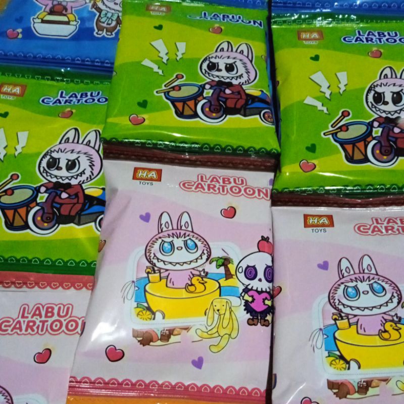 Jual labubu cartoon surprise candy untuk 1 pcs motif warna kirim random ...