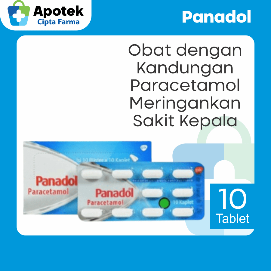 Jual Panadol Biru Paracetamol Parasetamol Obat Sakit Kepala Obat Pusing Penurun Panas Demam dan ...