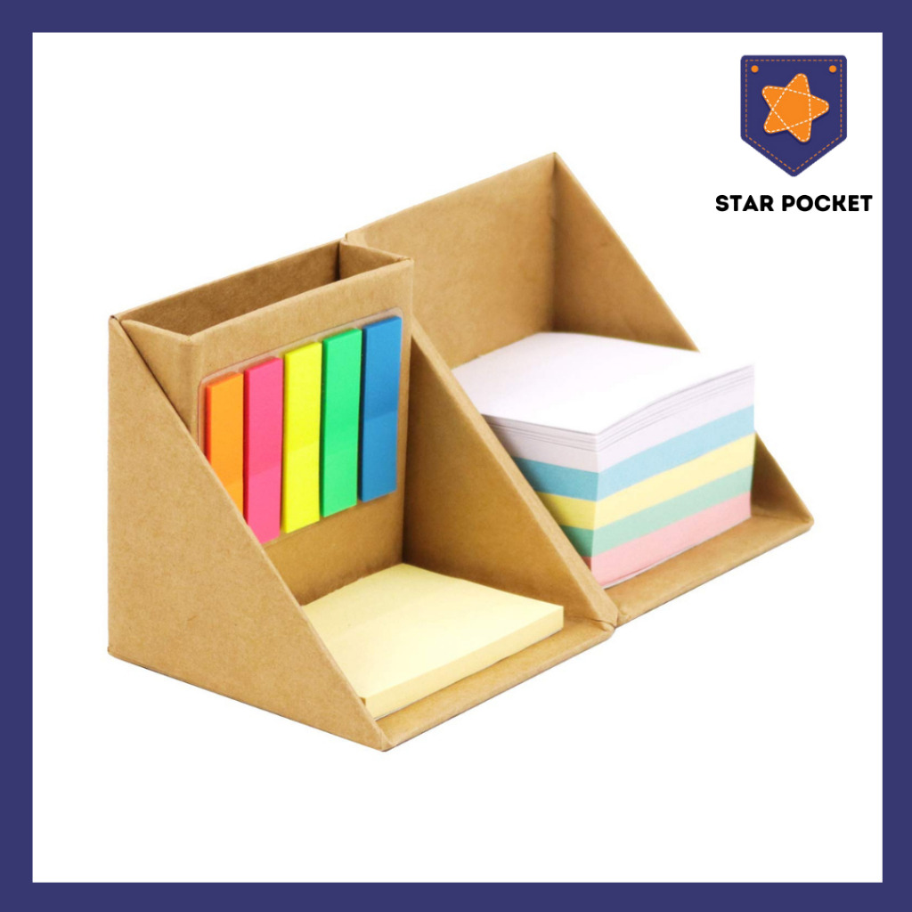 Jual FANCY STICKY NOTE BOX SET RUBIC & POLOS | Shopee Indonesia
