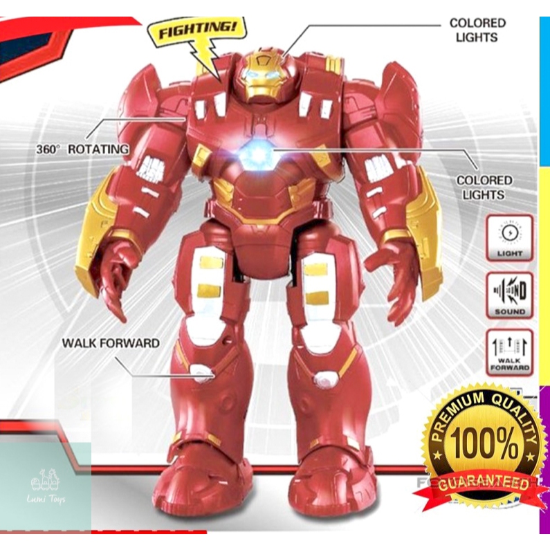 Jual Mainan Anak Robot Ironman Hulk Buster Age of Ultron Avengers Bisa ...